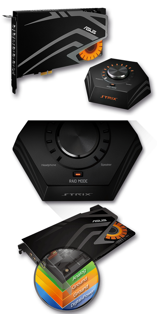 ASUS 華碩 STRIX RAID PRO PCIe 7.1 音效卡_內接式音效卡_音效卡|擴大機|錄音介面_耳機|喇叭|音效專區 | 硬派 ...