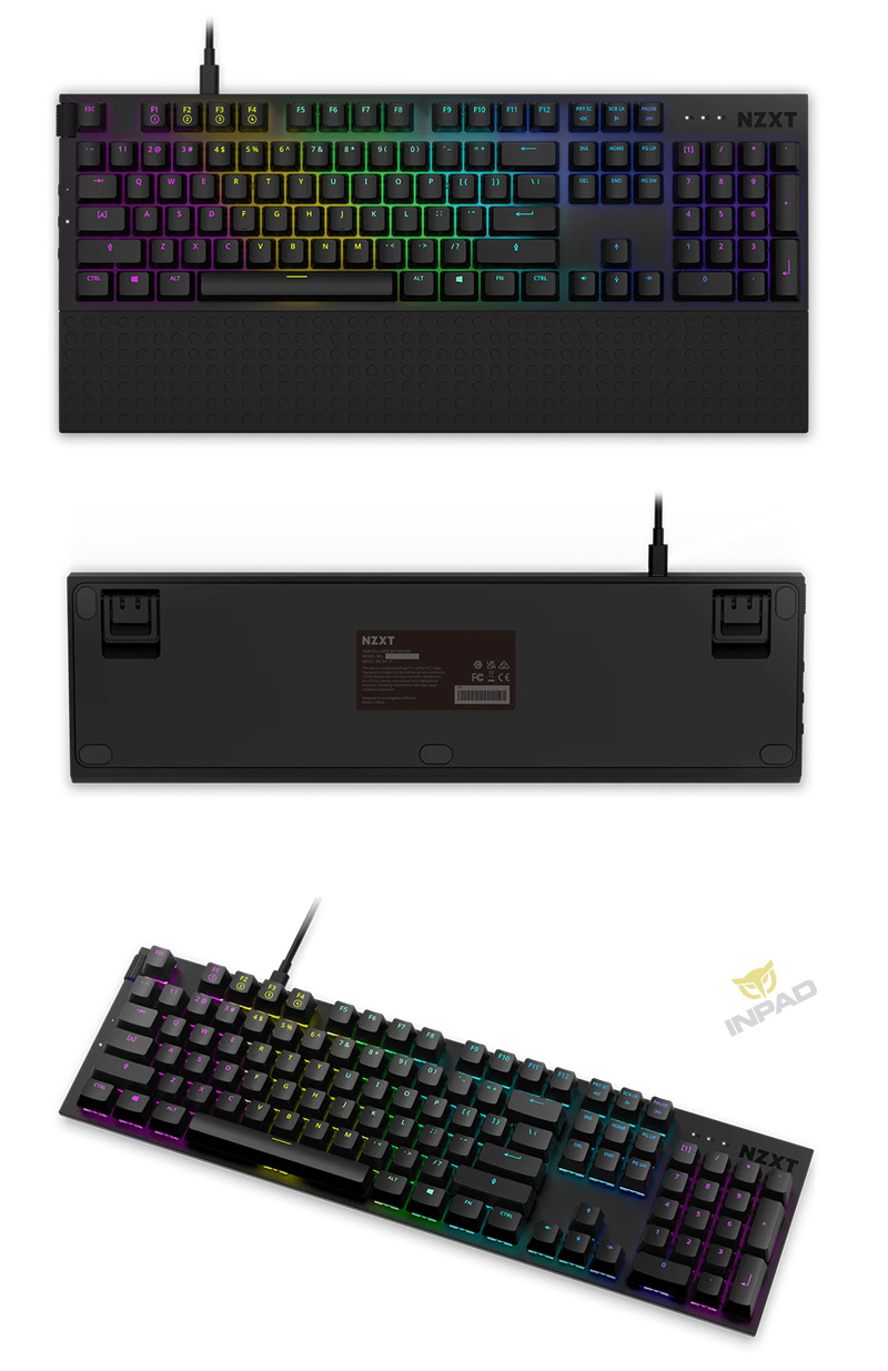 NZXT Function 100% RGB模組化熱插拔機械式鍵盤 黑色白色_有線_★機械式鍵盤_鍵盤|鍵帽|鍵盤周邊 | 硬派精璽線上購物網