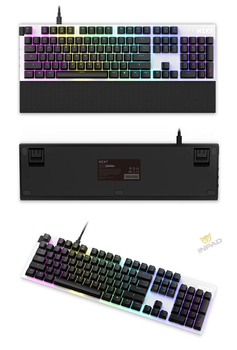 NZXT Function 100% RGB模組化熱插拔機械式鍵盤 黑色白色_有線_★機械式鍵盤_鍵盤|鍵帽|鍵盤周邊 | 硬派精璽線上購物網