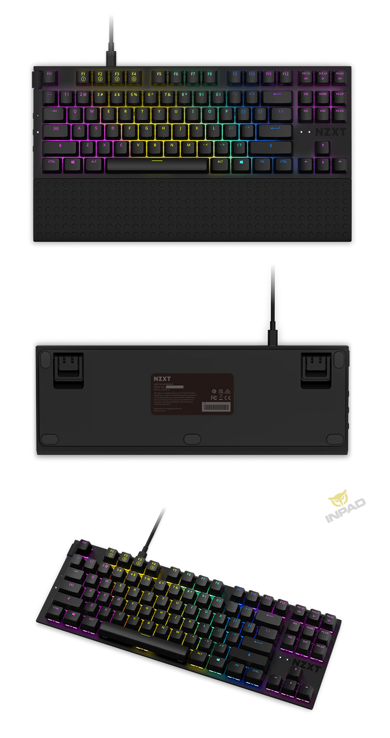 NZXT Function TKL 80% RGB模組化熱插拔機械式鍵盤 黑色白色_有線_★機械式鍵盤_鍵盤|鍵帽|鍵盤周邊 | 硬派精璽線上購物網