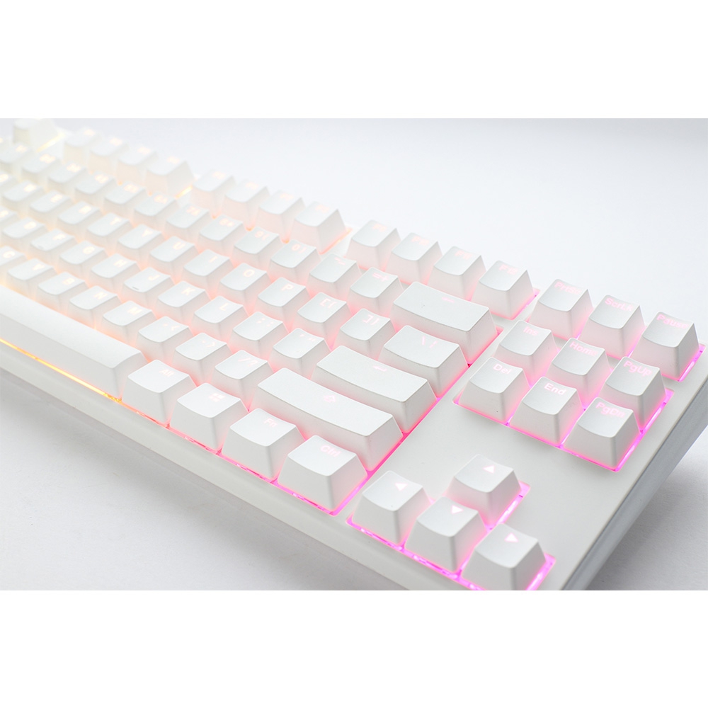 Ducky One 3 白色 87鍵 80% RGB 機械式鍵盤 中文 英文_有線_★機械式鍵盤_鍵盤|鍵帽|鍵盤周邊 | 硬派精璽線上購物網