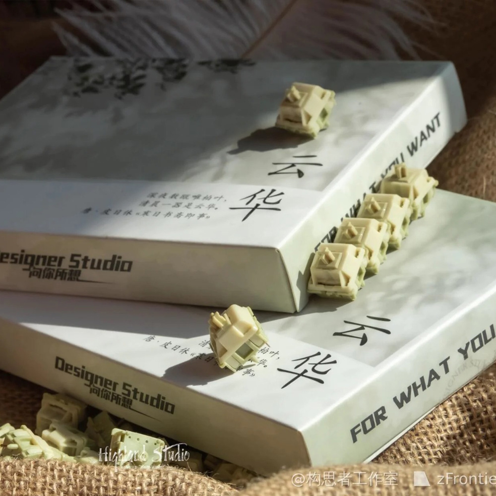 構思者 雲華軸 5腳 段落 53g 無潤 35入盒裝_構思者_軸體_鍵盤客製化專區 | 硬派精璽線上購物網