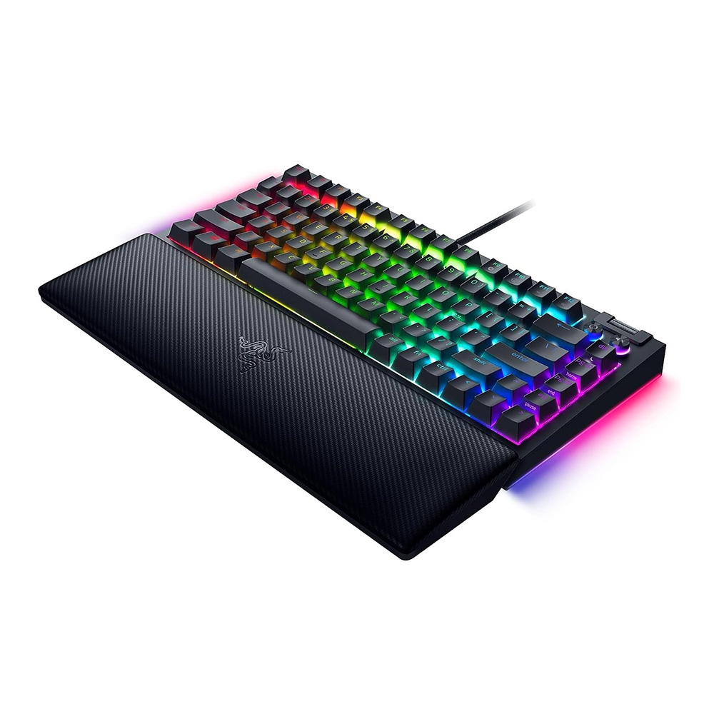 Razer 雷蛇 BlackWidow V4 黑寡婦蜘蛛幻彩版75% 機械式鍵盤 橘軸 英文 黑色_有線_★機械式鍵盤_鍵盤|鍵帽|鍵盤周邊 | 硬派精璽線上購物網