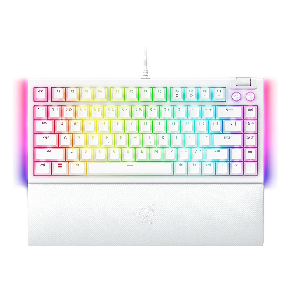 Razer 雷蛇 BlackWidow V4 75%黑寡婦蜘蛛幻彩版機械式鍵盤 橘軸 中文英文_有線_★機械式鍵盤_鍵盤|鍵帽|鍵盤周邊 | 硬派精璽線上購物網