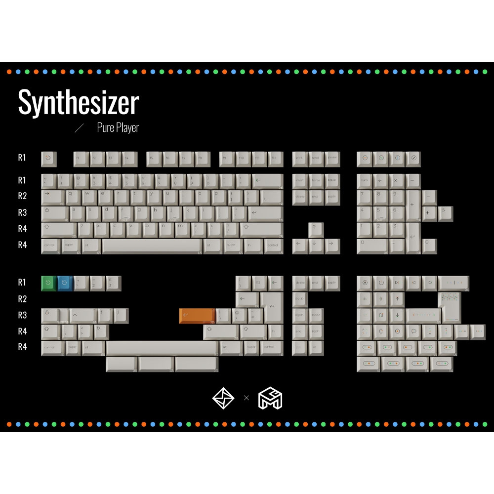 GoMaster Pure Player PBT熱昇華原廠高主題鍵帽組_Cherry原廠高_鍵帽_鍵盤客製化專區 | 硬派精璽線上購物網