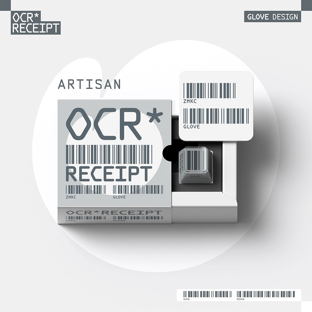 GLOVE Design OCR*Receipt PBT熱昇華原廠高 主題鍵帽組_Cherry原廠高_鍵帽_鍵盤客製化專區 | 硬派精璽線上購物網