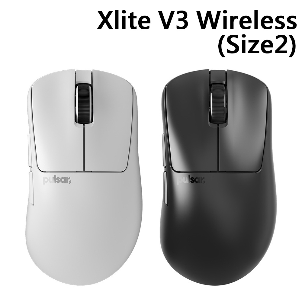 Pulsar Xlite V3 Wireless (Size2) 無線滑鼠 黑色白色 XliteV3_無線滑鼠_★電競滑鼠_滑鼠|鼠墊|滑鼠周邊 | 硬派精璽線上購物網