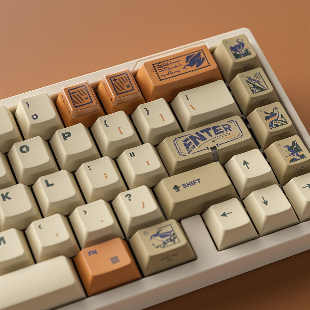 [GB]ALOHAKB Stamp郵票R2 PBT熱昇華原廠高主題鍵帽組_Cherry原廠高_鍵帽_鍵盤客製化專區 | 硬派精璽線上購物網