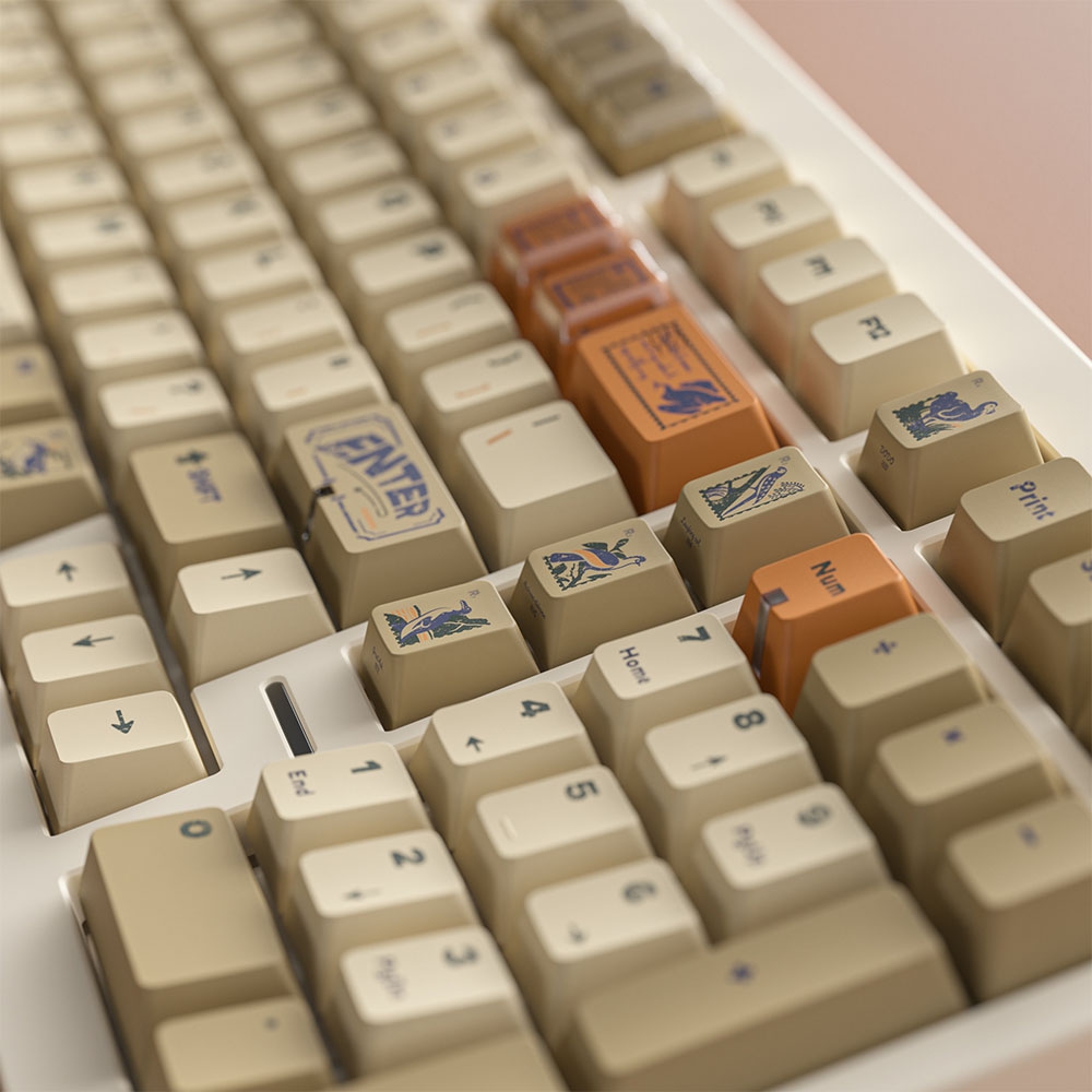 [in-stock]ALOHAKB Stamp郵票R2 PBT熱昇華原廠高主題鍵帽組_Cherry原廠高_鍵帽_鍵盤客製化專區 | 硬派精璽線上購物網