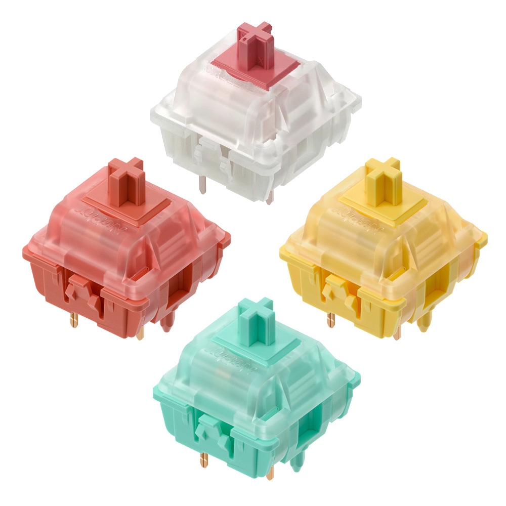 Nuphy 五腳機械軸90顆 廠潤 薄荷軸37g線性/樹莓軸46g線性/檸檬軸55g提前段落/靜音紅軸45g_其他_軸體_鍵盤客製化專區 | 硬派精璽線上購物網